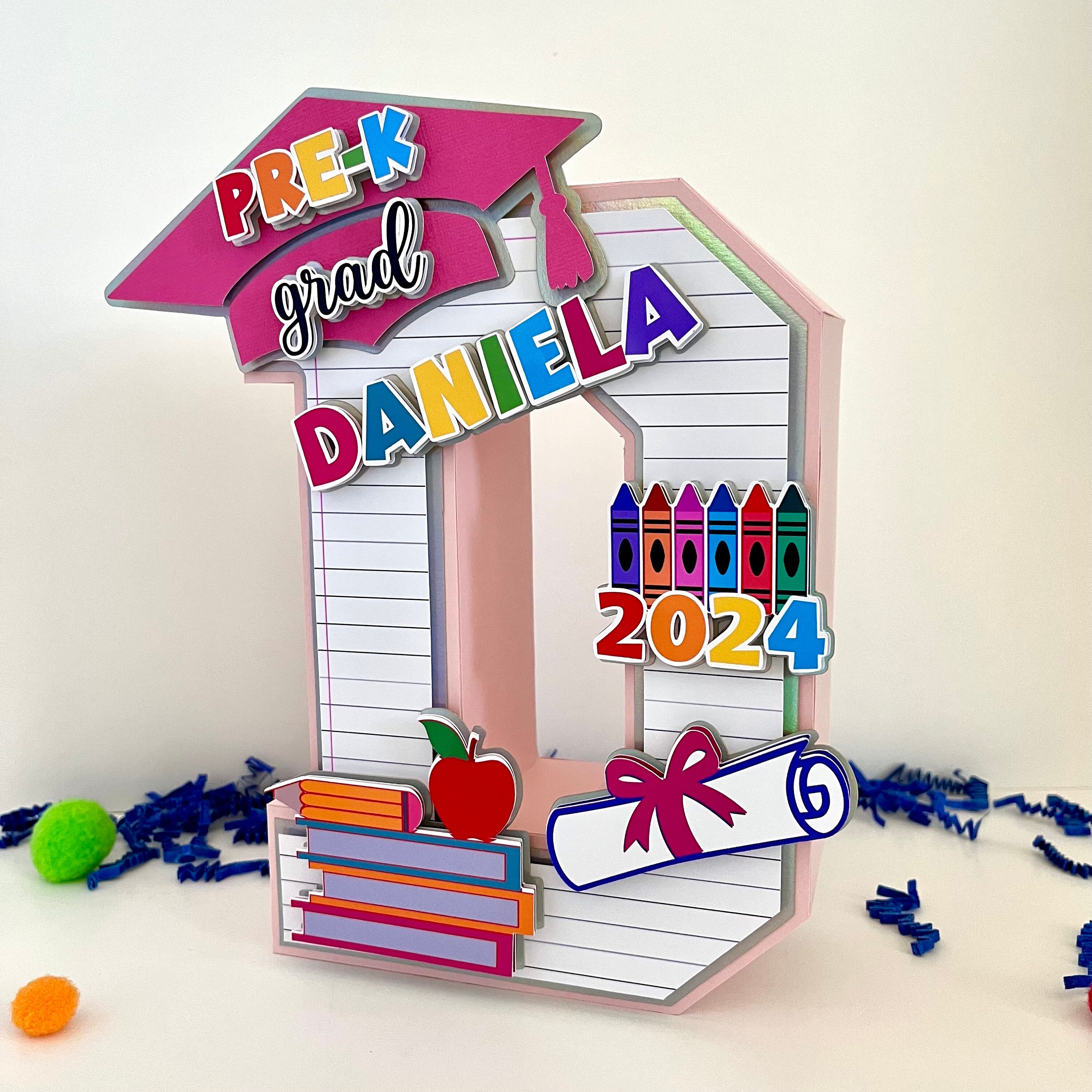 Pre-k Graduation 3D Letter, Pre-k Grad Party Decoration, Pre-k Custom ...