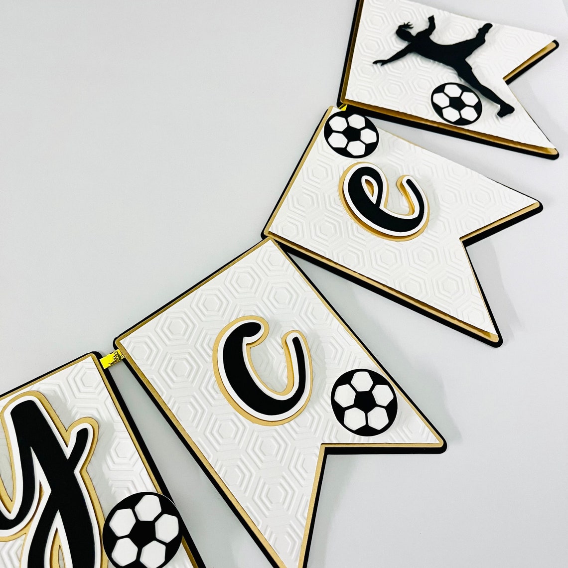 Soccer Girl Birthday Banner, Soccer Girl Party Decoration, Soccer Name ...