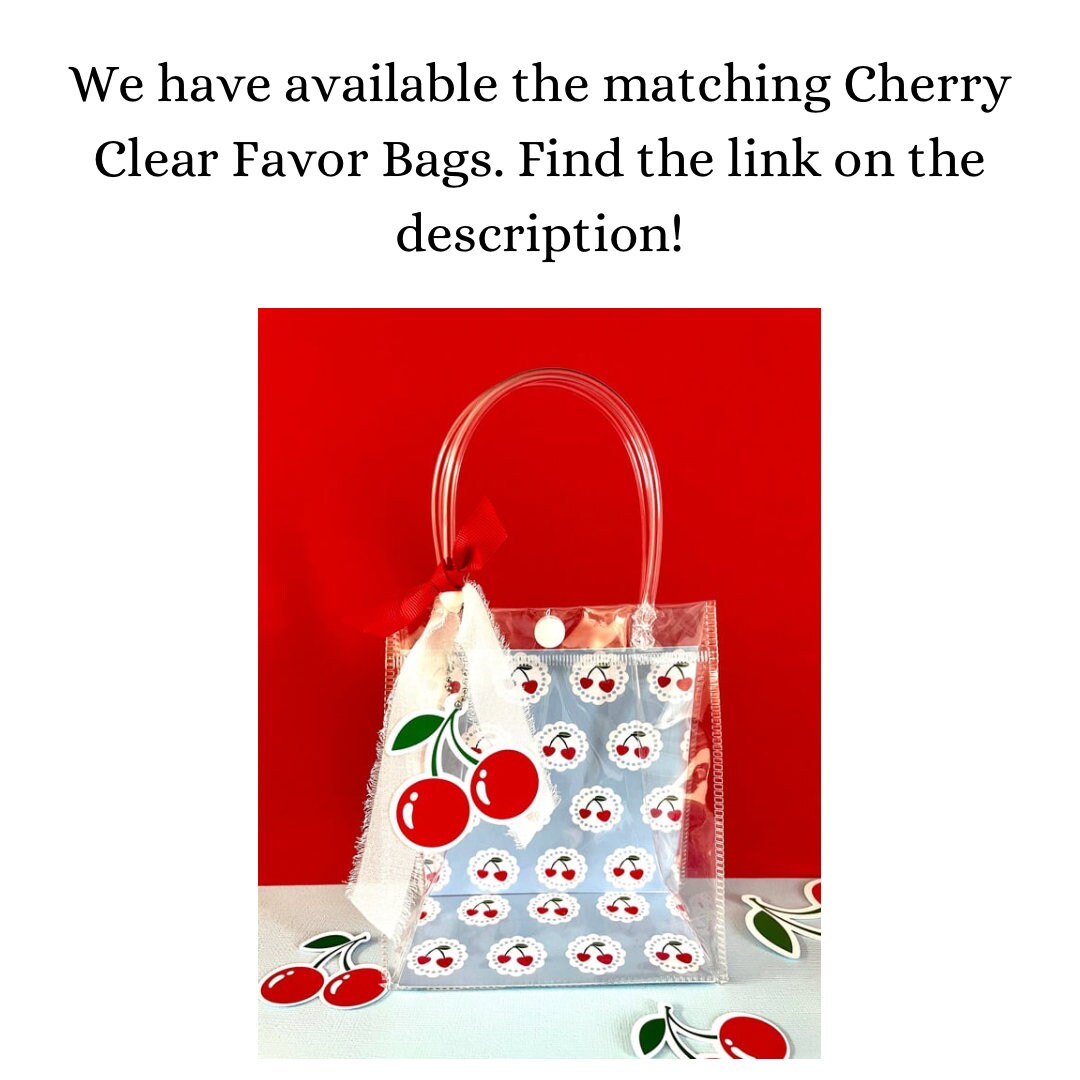 Custom Cherry Birthday Banner, Cherry Party Decoration, Cherries Party ...