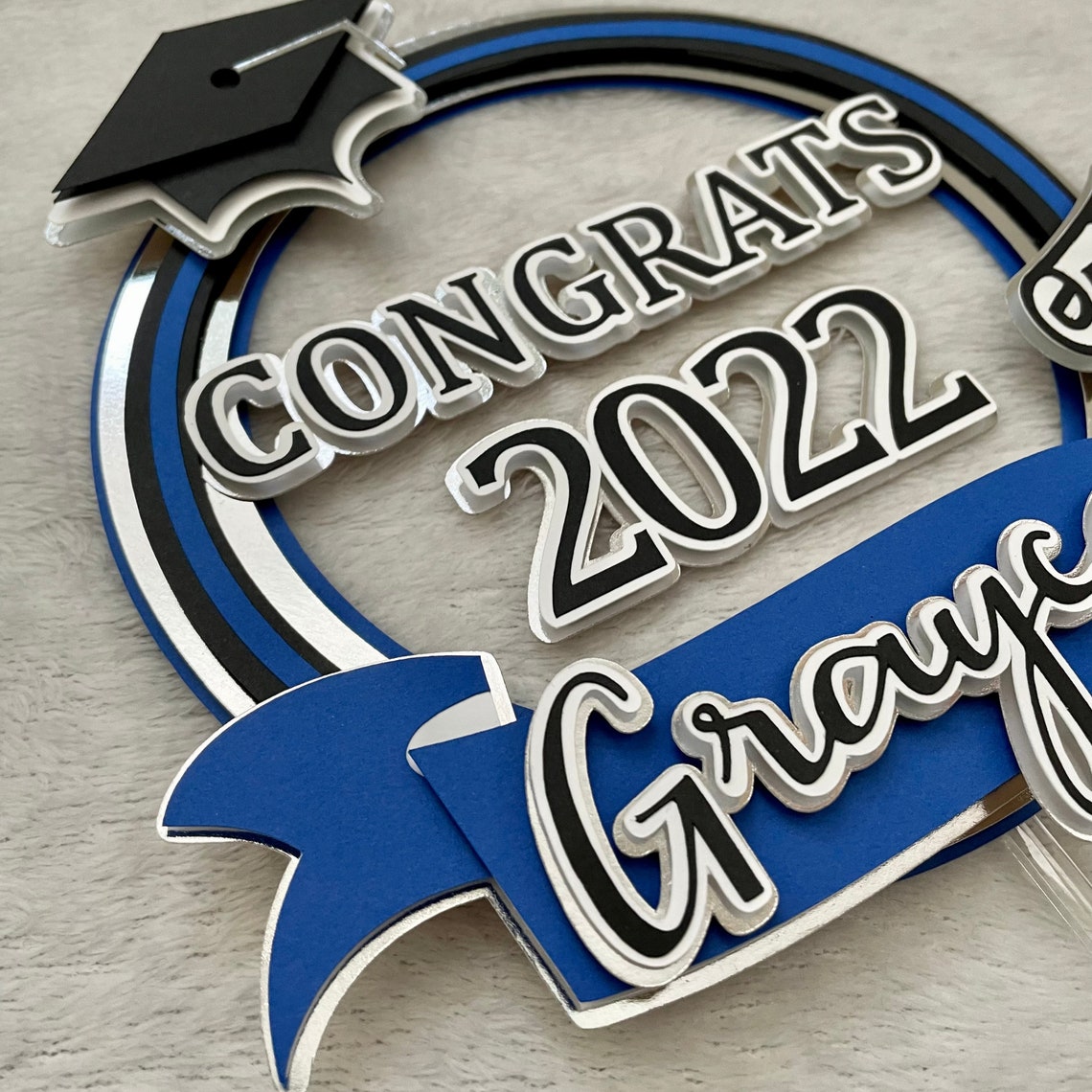 Custom Graduation Cake Topper, Class 2024 Cake Topper, Graduation ...