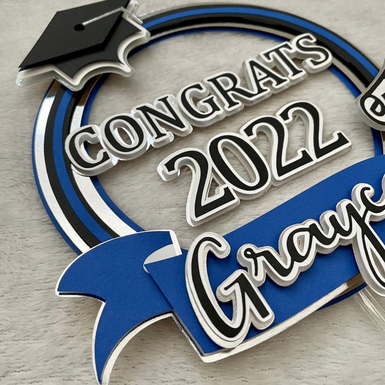 Custom Graduation Cake Topper Class 2023 Cake Topper - Etsy Custom Graduation Cake Topper Class 2023 Cake Topper - Etsy
