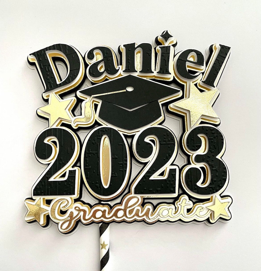 Custom Graduation Cake Topper, Class 2024 Cake Topper, Graduation ...