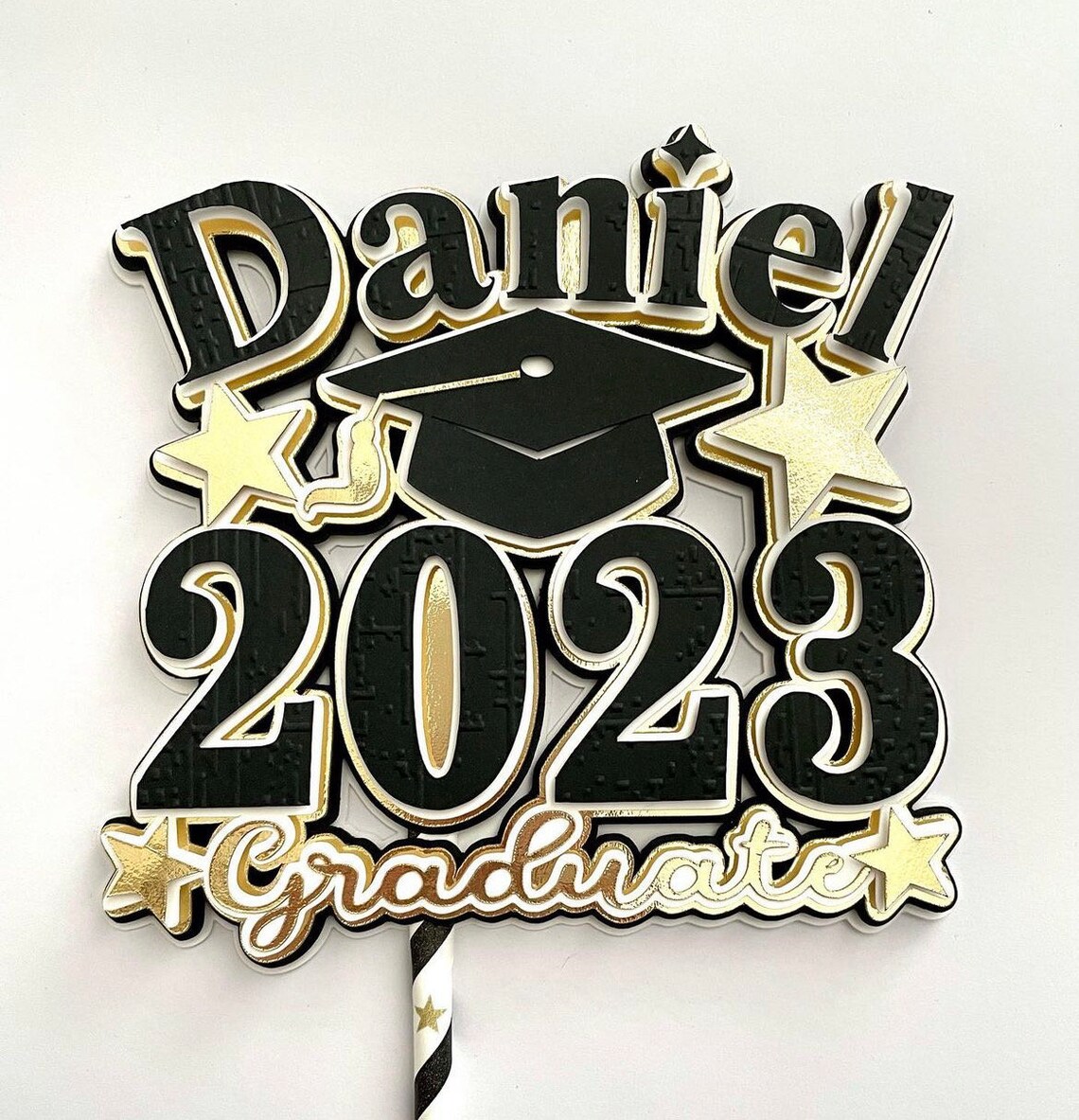 Custom Graduation Cake Topper, Class 2024 Cake Topper, Graduation ...