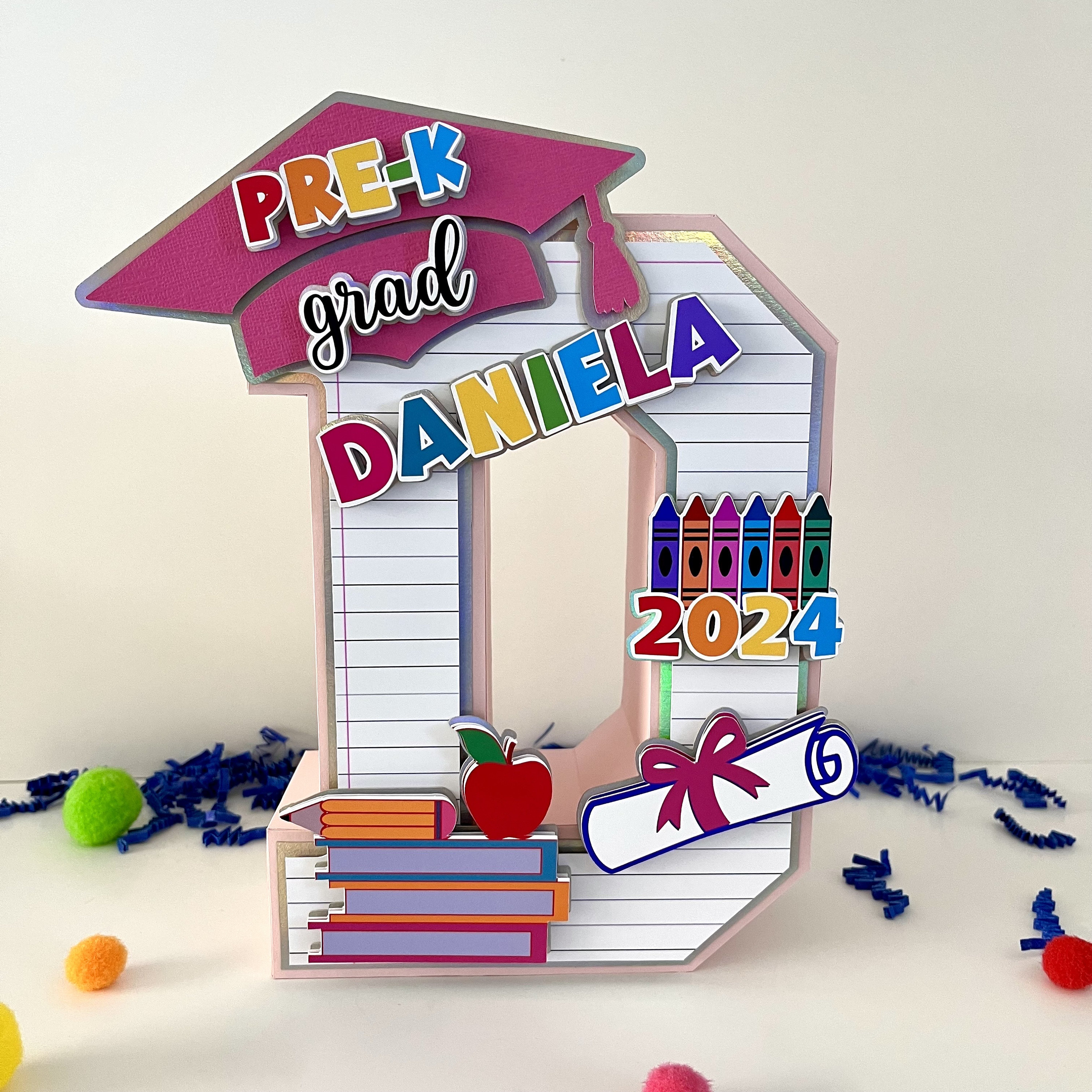Pre-k Graduation 3D Letter, Pre-k Grad Party Decoration, Pre-k Custom ...