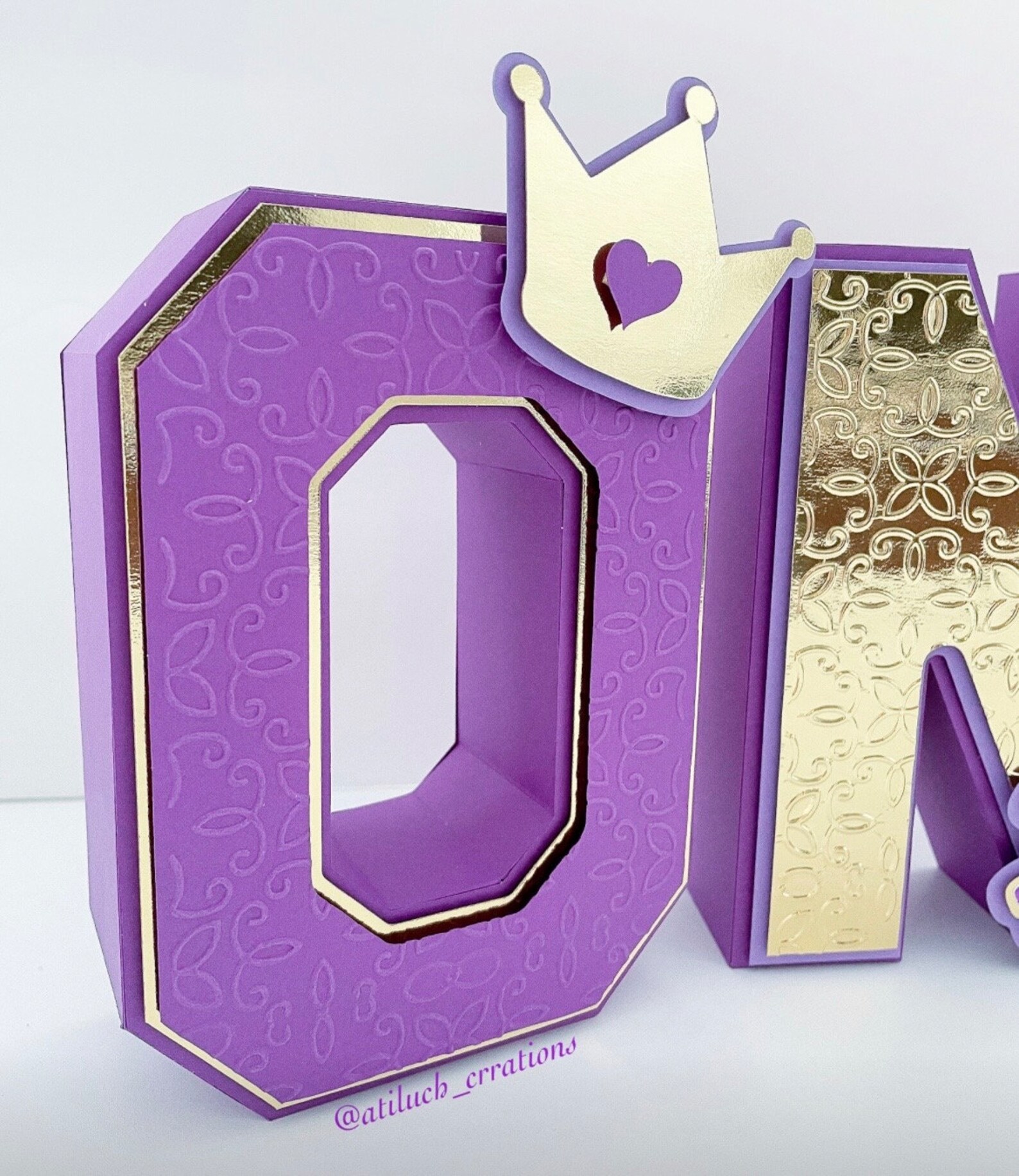 ONE Princess 3D Letters, Princess Cake Topper, 1st Princess Girl ...