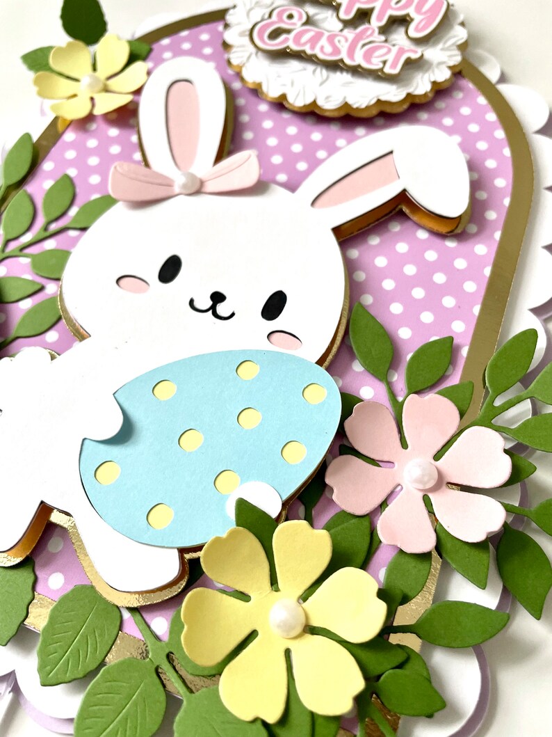 Bunny Easter Cake Topper, 1st Birthday Party, Easter Party Decoration ...