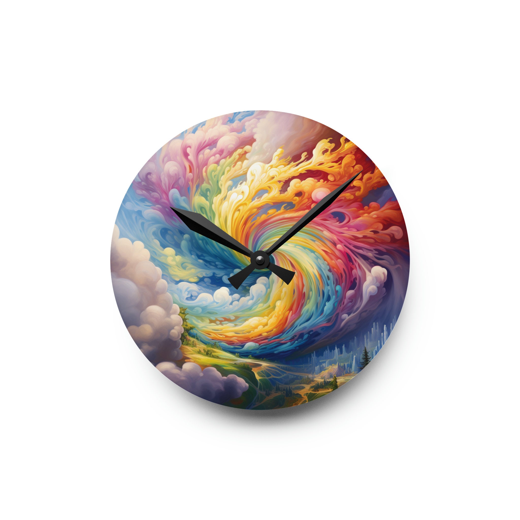 Acrylic Fantasy Wall Clock D&D Mood Roleplaying Inspiration Fantasy ...