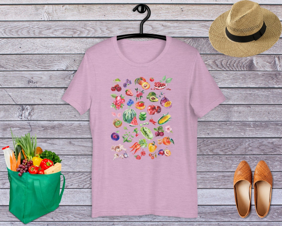Fruit Veggie Cottage Core T-shirt Vegetarian Shirt Garden | Etsy