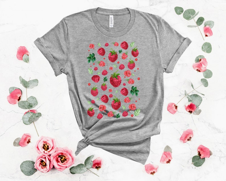 Raspberry Cottage Core T-shirt Raspberry Clothes Raspberry - Etsy
