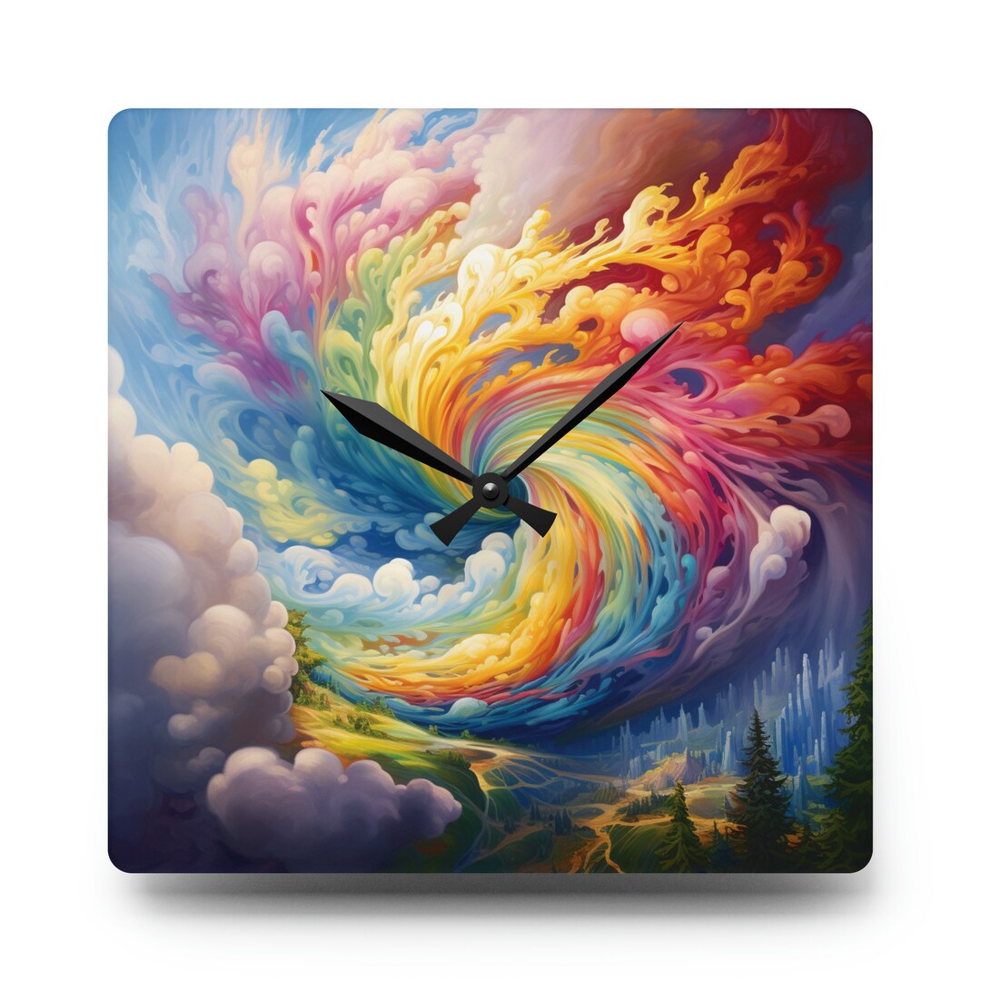 Acrylic Fantasy Wall Clock D&D Mood Roleplaying Inspiration Fantasy ...