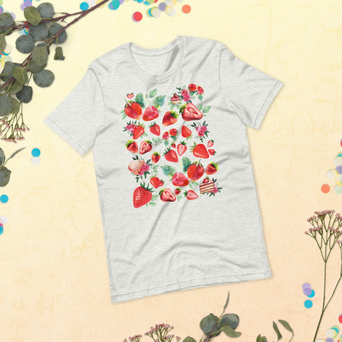Strawberry Cottage Core T-shirt Strawberry Clothes Strawberry - Etsy