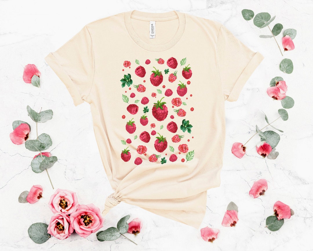 Raspberry Cottage Core T-shirt Raspberry Clothes Raspberry Shirt ...