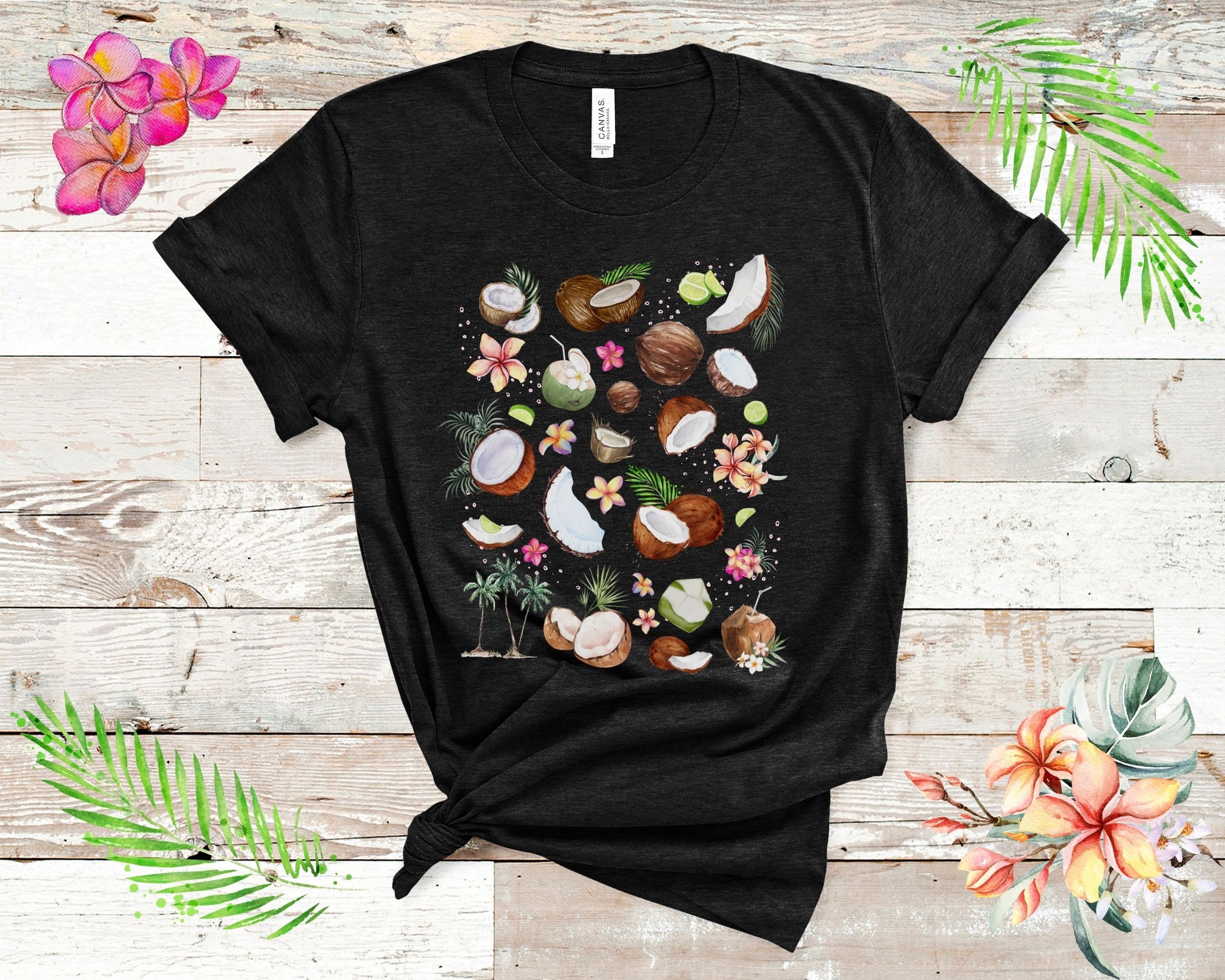 Coconut Lime Cottage Core T-Shirt Coconut Clothes Coconut Shirt Garden ...