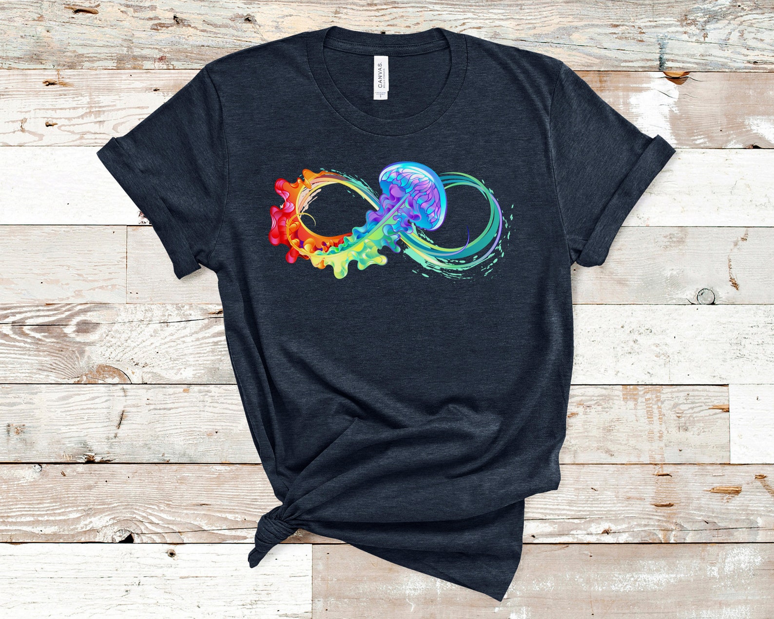 Autism Awareness T-shirt Rainbow Jellyfish Neurodiversity - Etsy