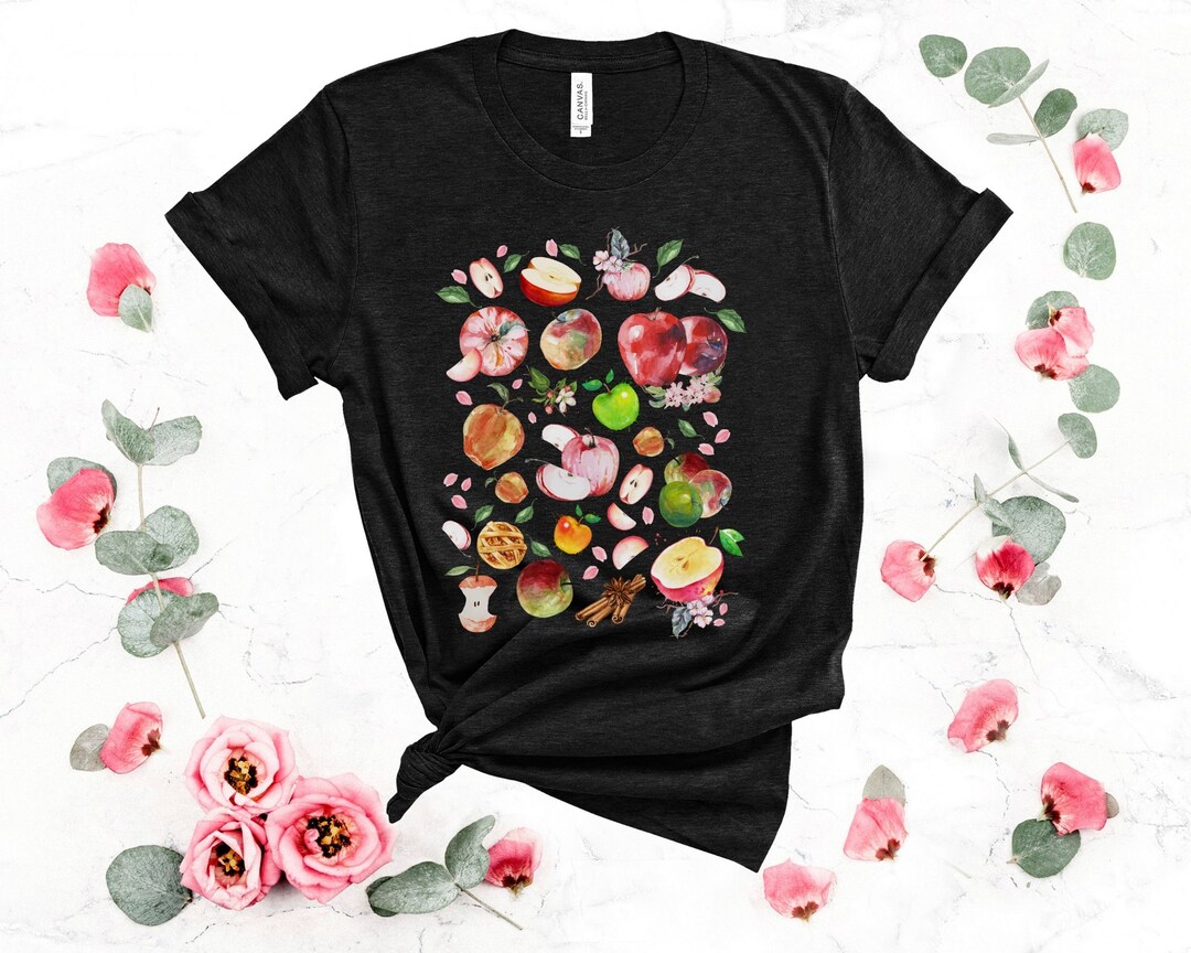 Apple Cottage Core T-shirt Apple Shirt Aesthetic Clothing Thanksgiving ...