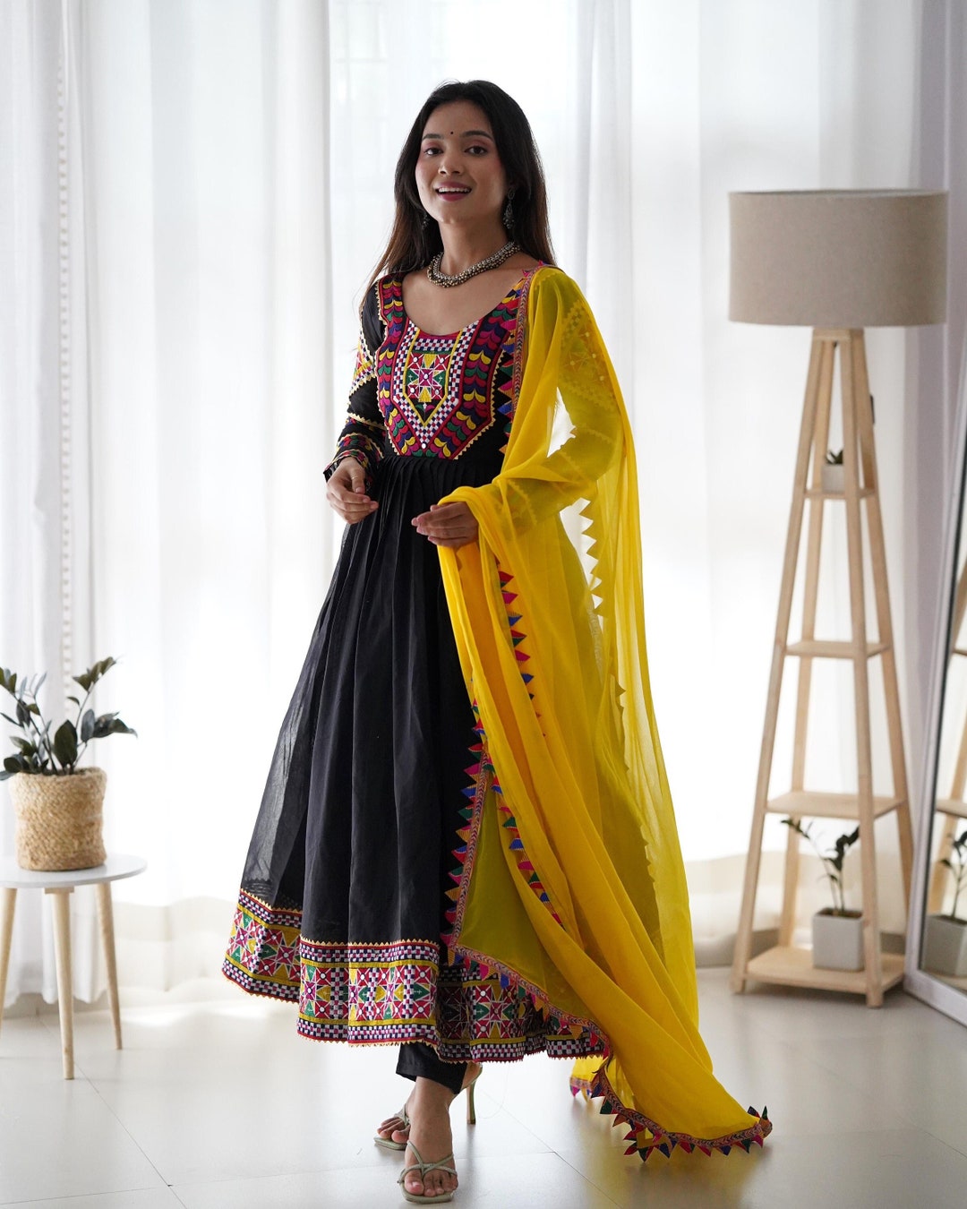 Navratri Wear Anarkali Gown Suits Indian Traditionally - Etsy