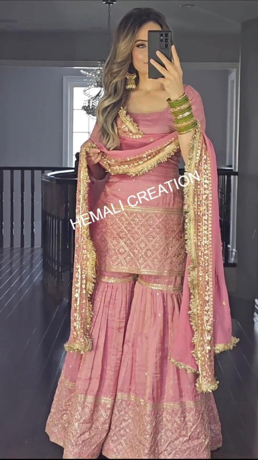 Pink Color Punjabi Salwar Kameez, Sharara Suit , Bollywood Dress ...