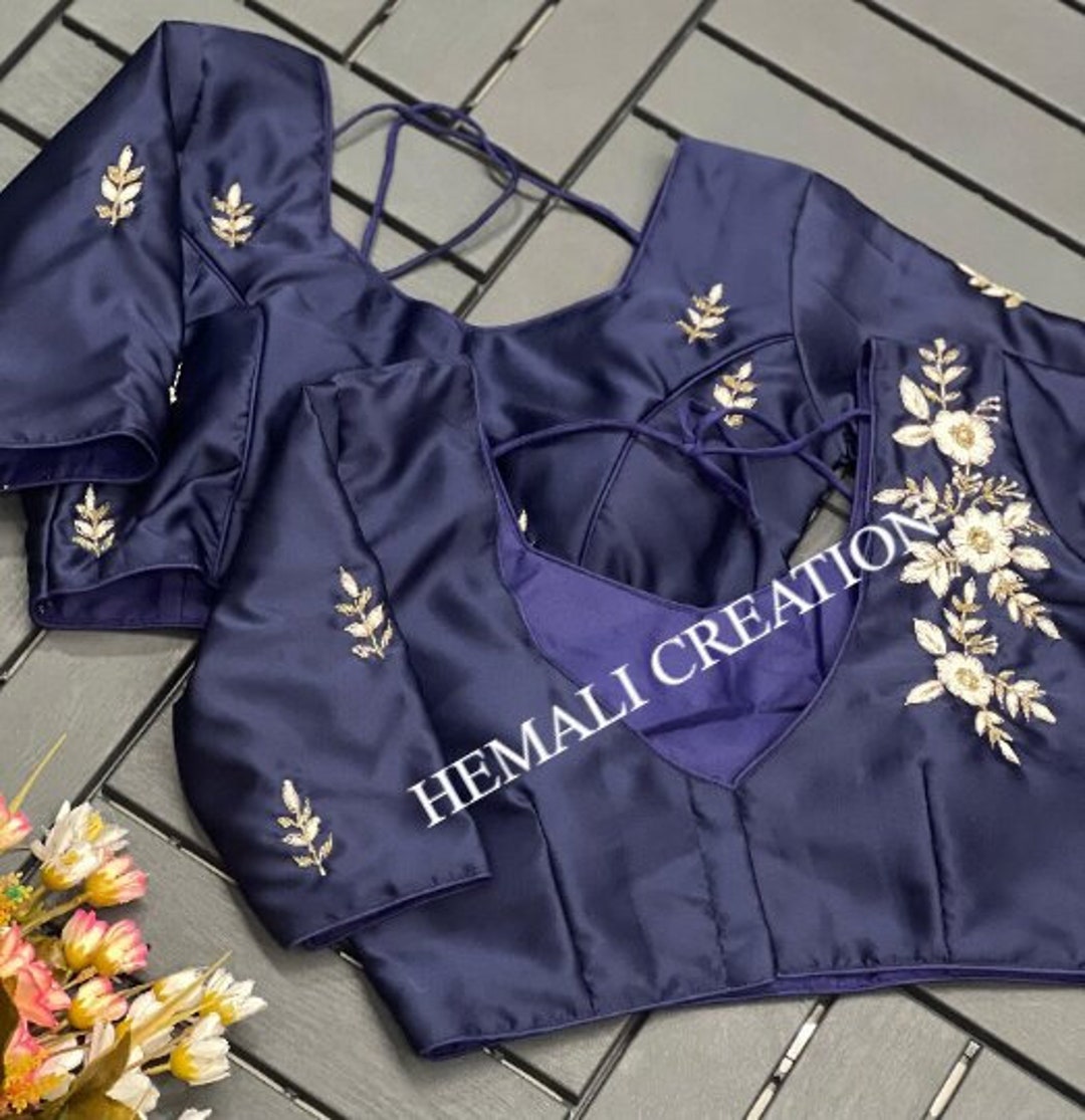 Wedding Wear Pure Silk Blouse, Designer Custom Stitched Blouses, Indian ...