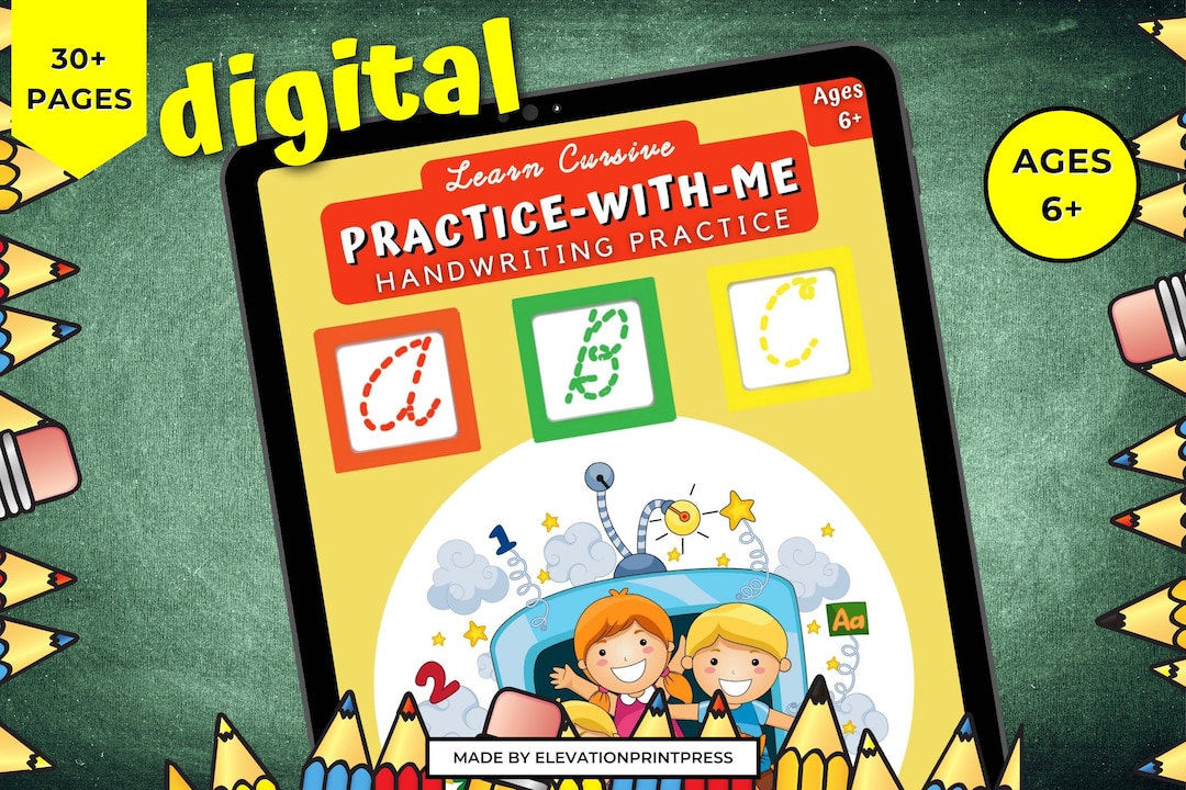 Fun Cursive Handwriting Practice Cursive Writing Sheets Trace Letters ...