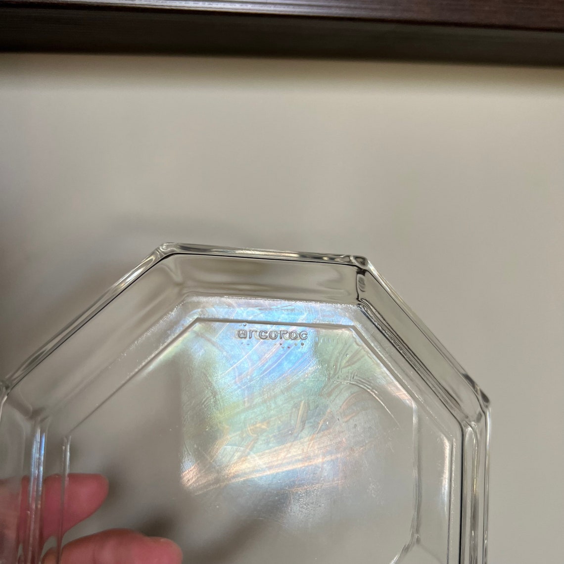 Vintage Clear Glass Arcoroc Octime Bowls Set of 2 Post-modern Octagon ...