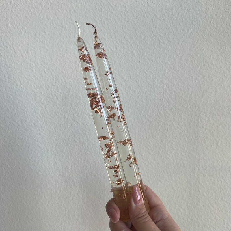 Lucite Taper Candles - Etsy