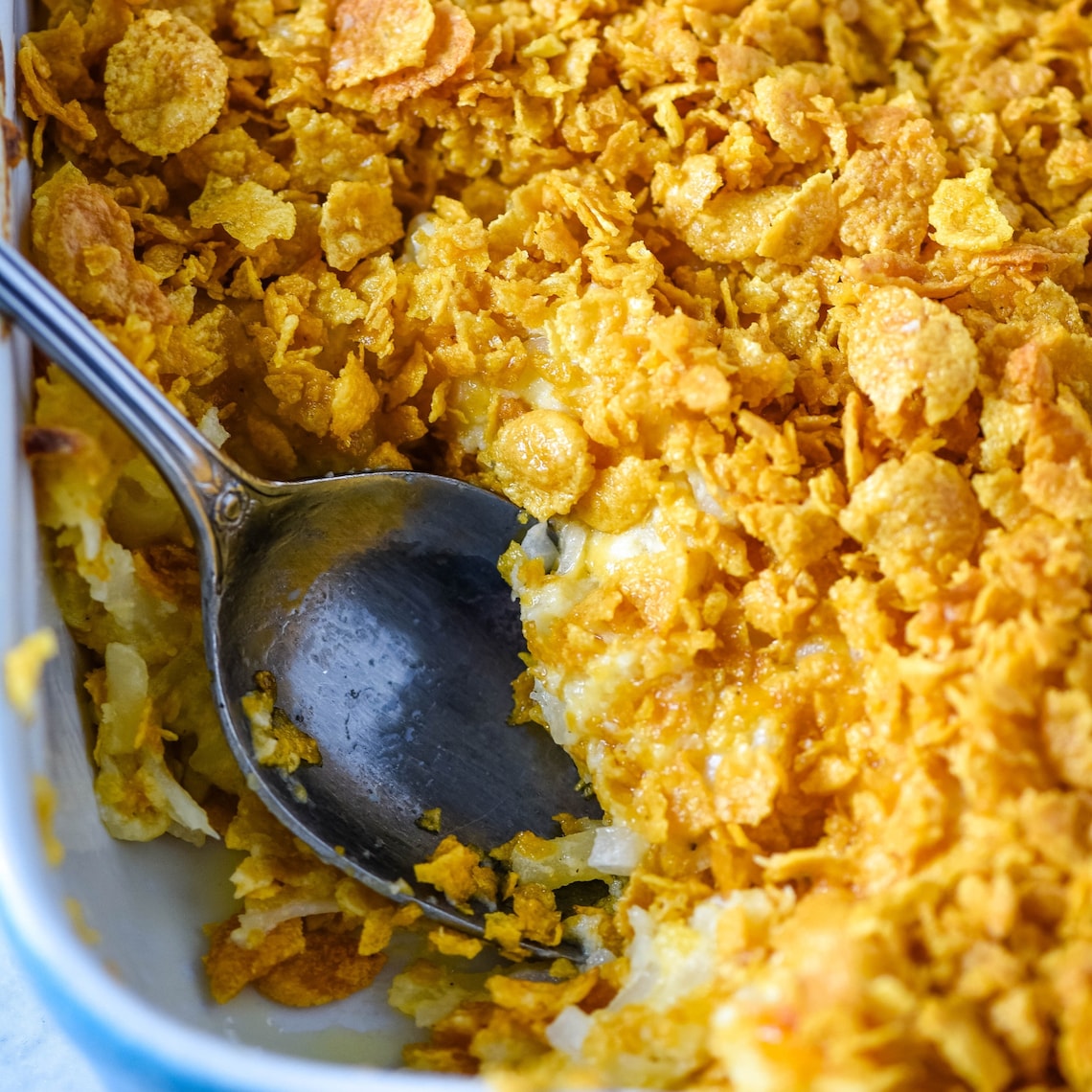 BEST Cheesy Hash Brown Casserole | Funeral Potatoes RECIPE Instant ...