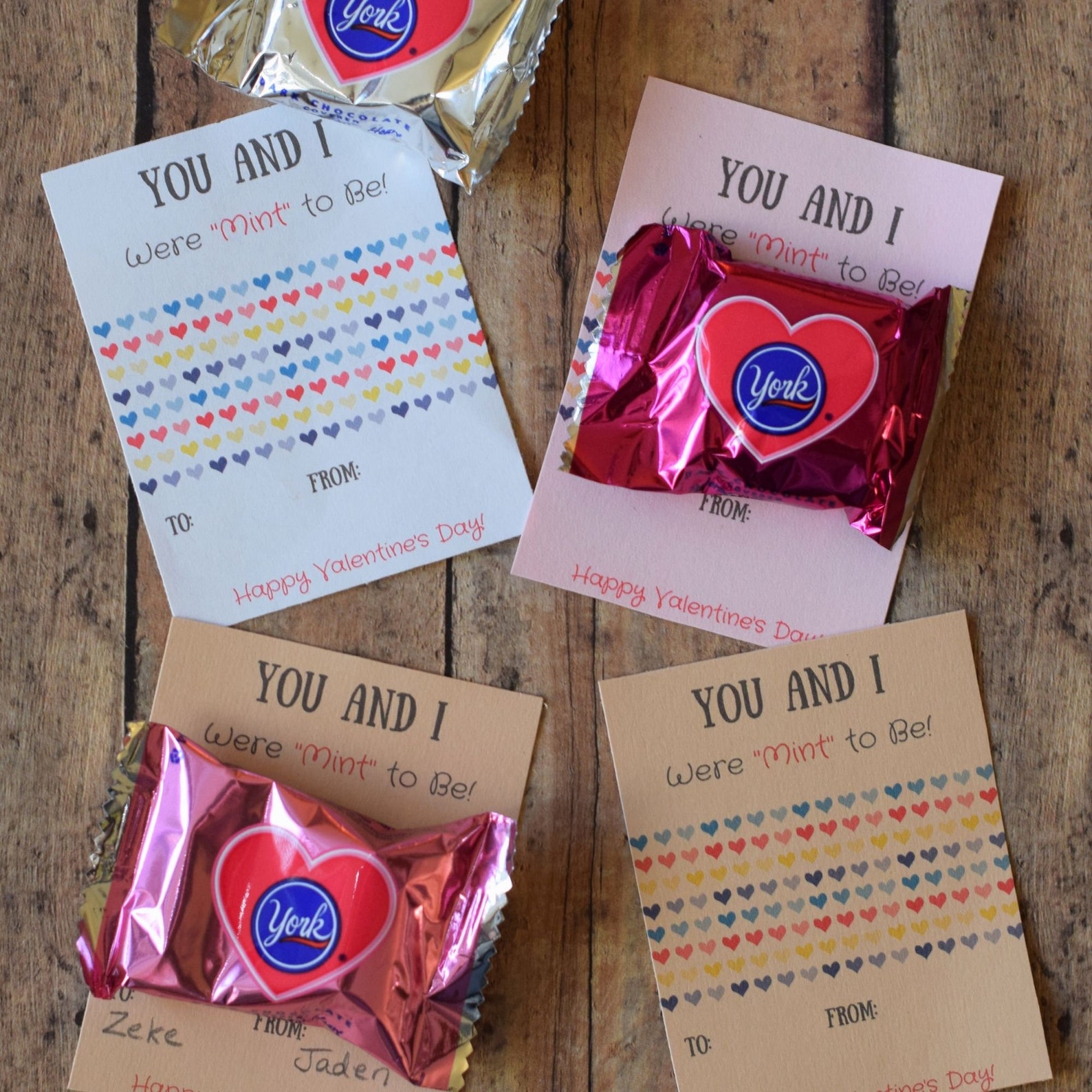 Printable "you and I Were Mint to Be" Valentines for Kids, Family ...