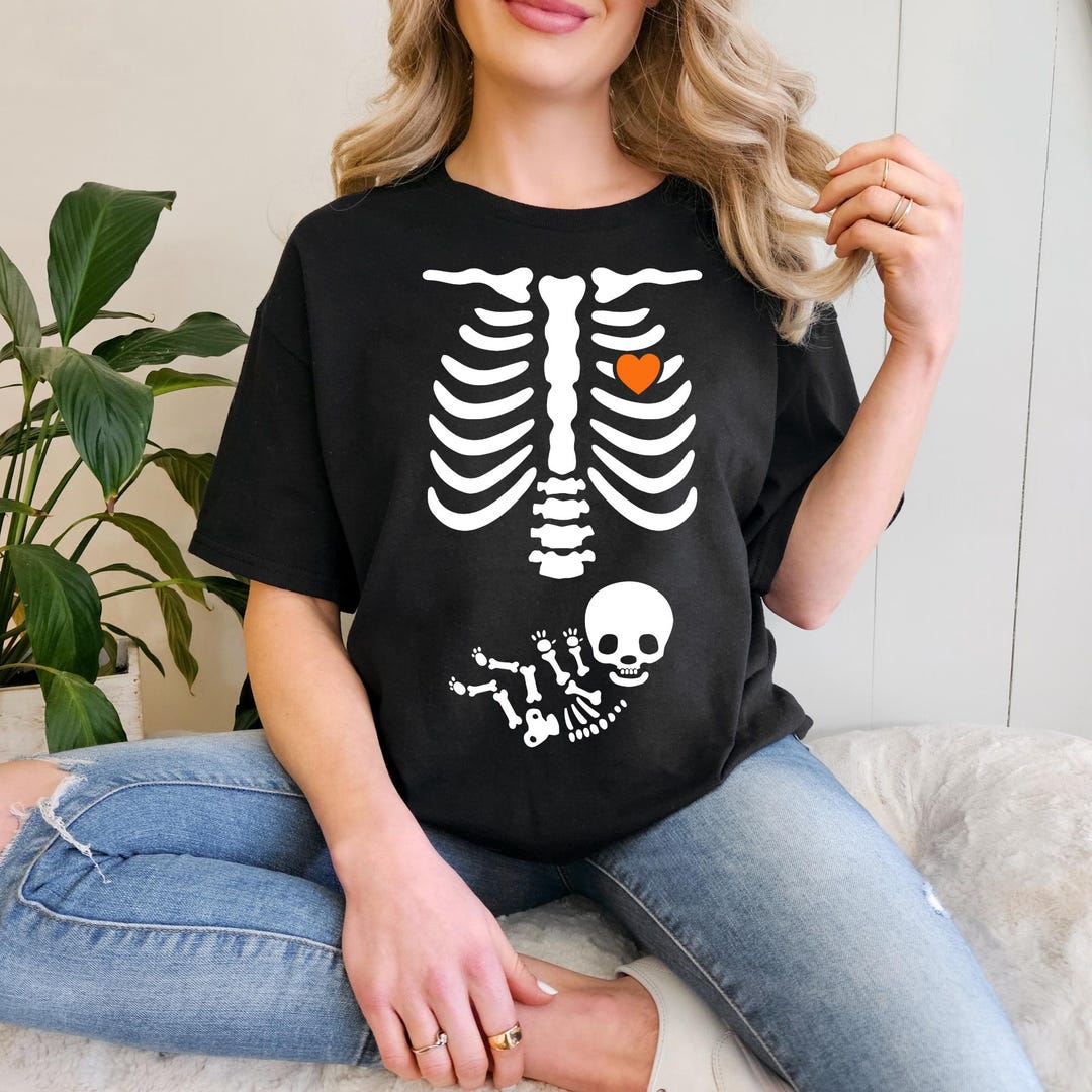 Funny Skeleton Mama, Mama to Be, Pregnancy Halloween Announcement, Mama ...