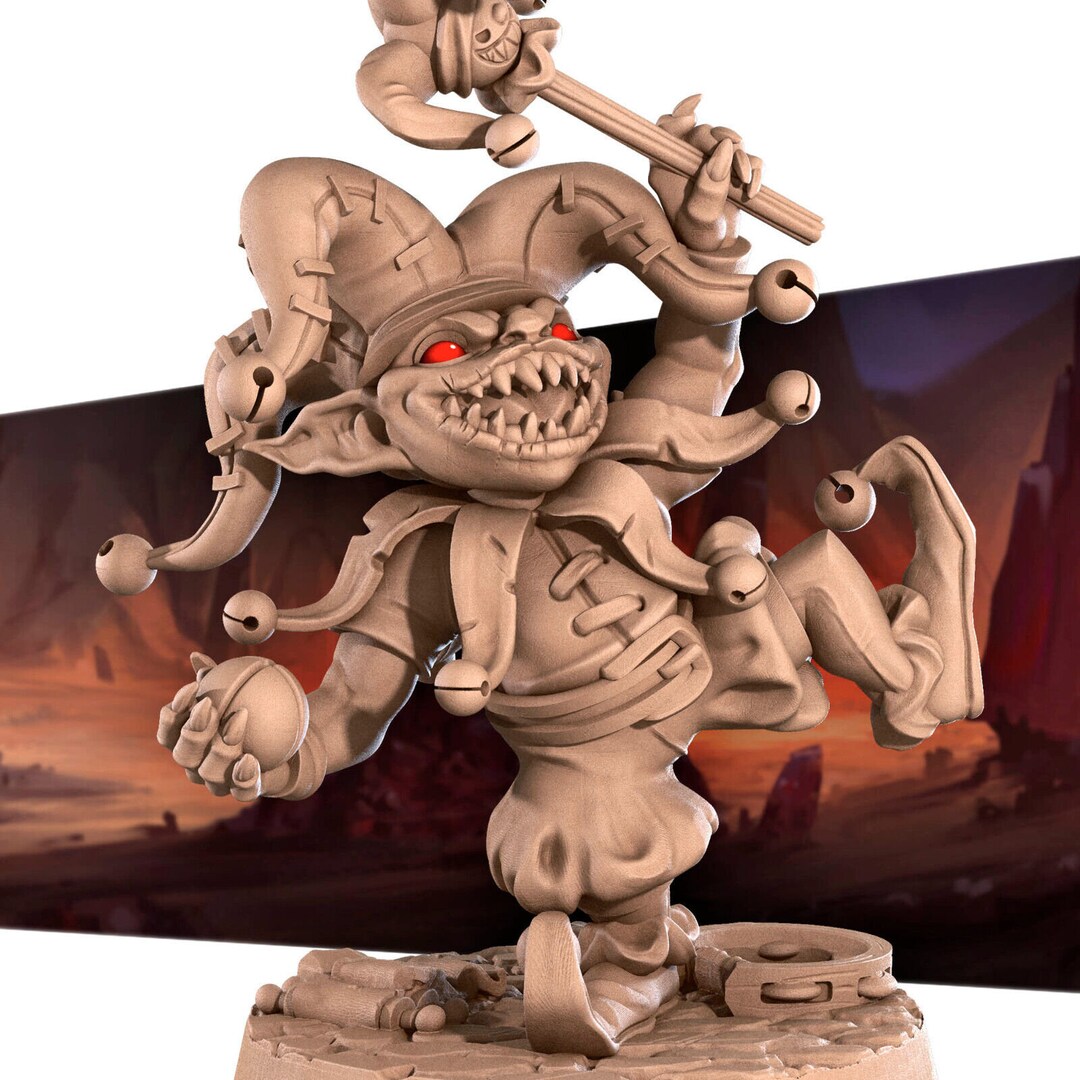 Goblin Jester - Bite the Bullet - Dungeons and Dragons 32mm - Etsy