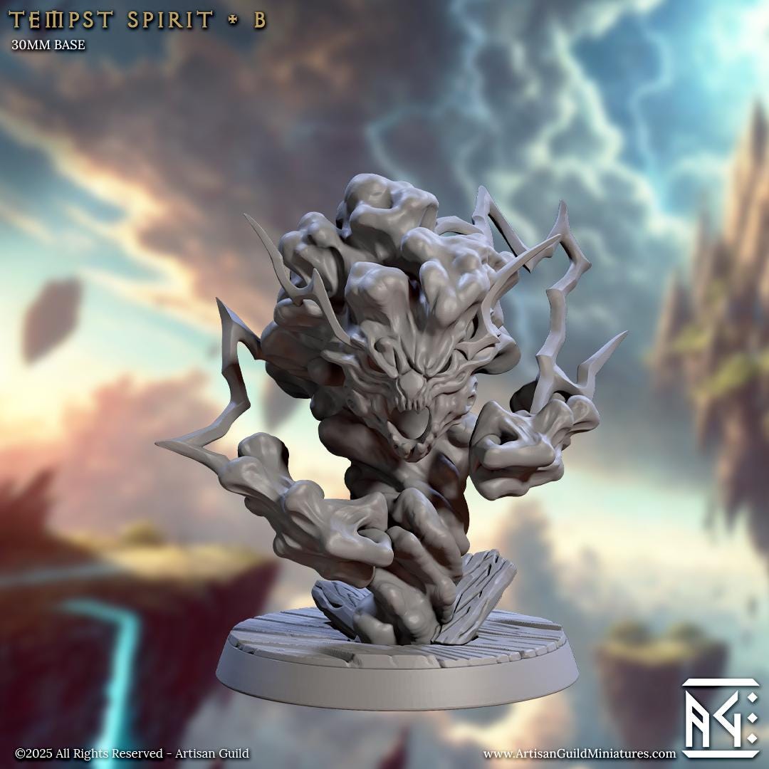 Tempest Spirit - Air Wind Angry Elemental - Artisan Guild - Dungeons ...