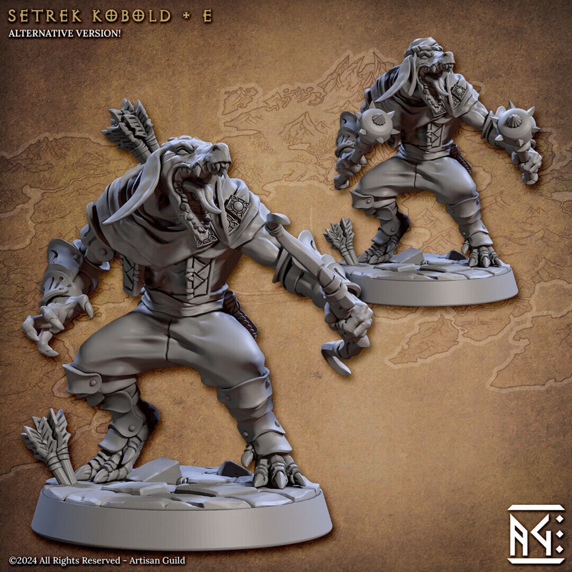 Kobold E - Fighter - Monster - Artisan Guild - Dungeons and Dragons - Etsy
