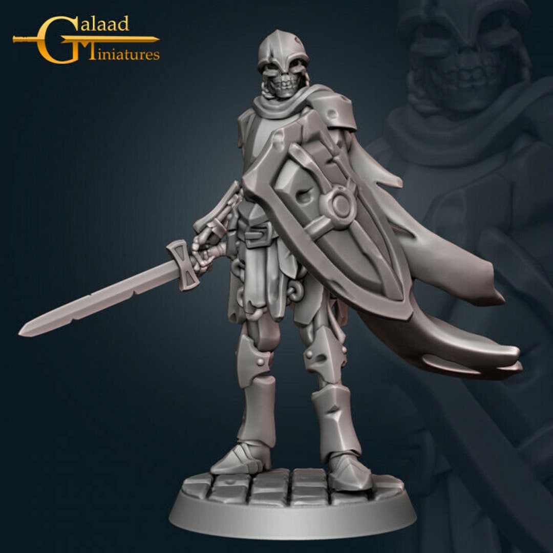 Skeleton Melee 2 - Sword - Galaad Miniatures - Fantasy Dungeons and ...