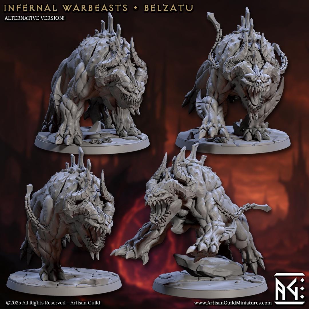 Infernal Warbeast - Glaive Hellhound - Artisan Guild - Dungeons and ...
