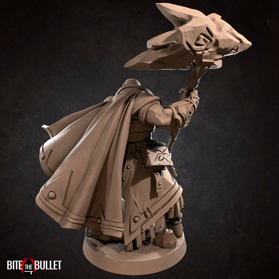 Earth Genasi Goliath Cleric Paladin - Bite the Bullet 32mm Fantasy D&D ...