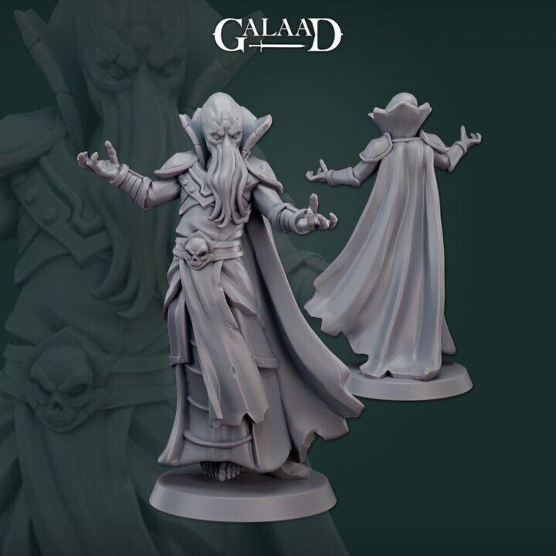 Illithid Mindflayer Monster Galaad Miniatures Dungeons and Dragons - Etsy