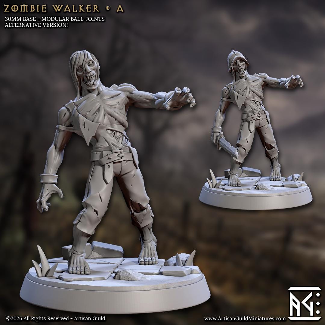 Zombie Walker Undead Shambler Forsaken - Artisan Guild - Dungeons and ...