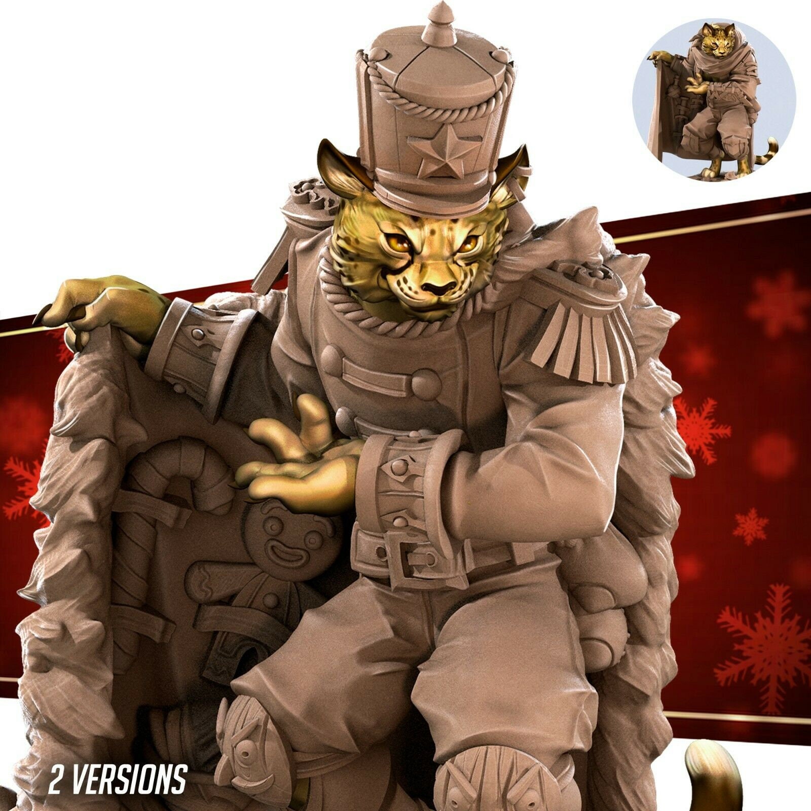 Christmas Tabaxi Merchant - Khajiit - Bite the Bullet - Fantasy D&D ...