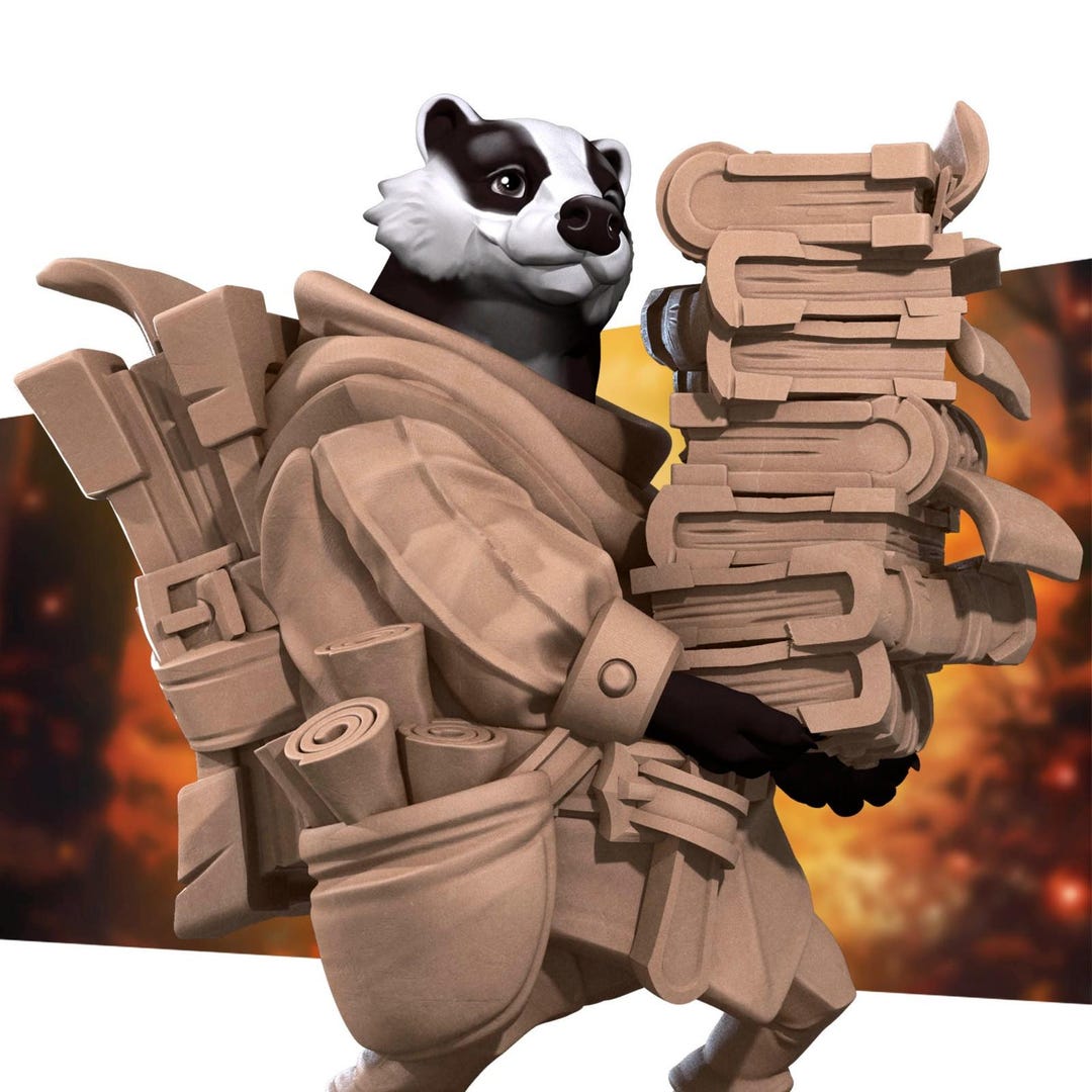 Badgerfolk Librarian - Badger Scholar - Bite the Bullet - Dungeons and ...