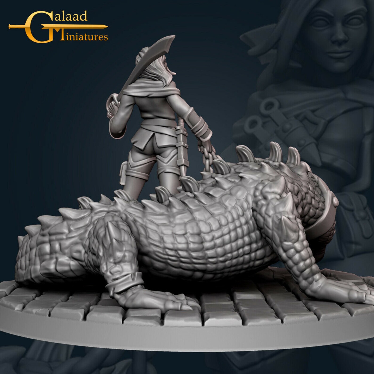 Crocodile Bandit Rogue - Galaad Miniatures - Fantasy Dungeons and ...