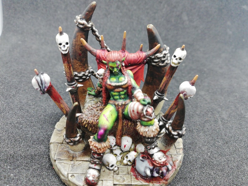 Dorcia Female Orc Warchief Throne Dynamic Prints Exclusive - Etsy UK
