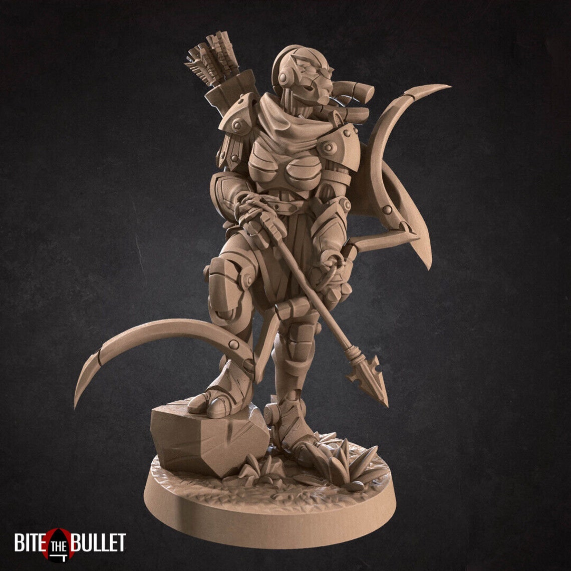 Warforged Ranger / Archer With Dreads - Bite the Bullet Fantasy D&D - Etsy