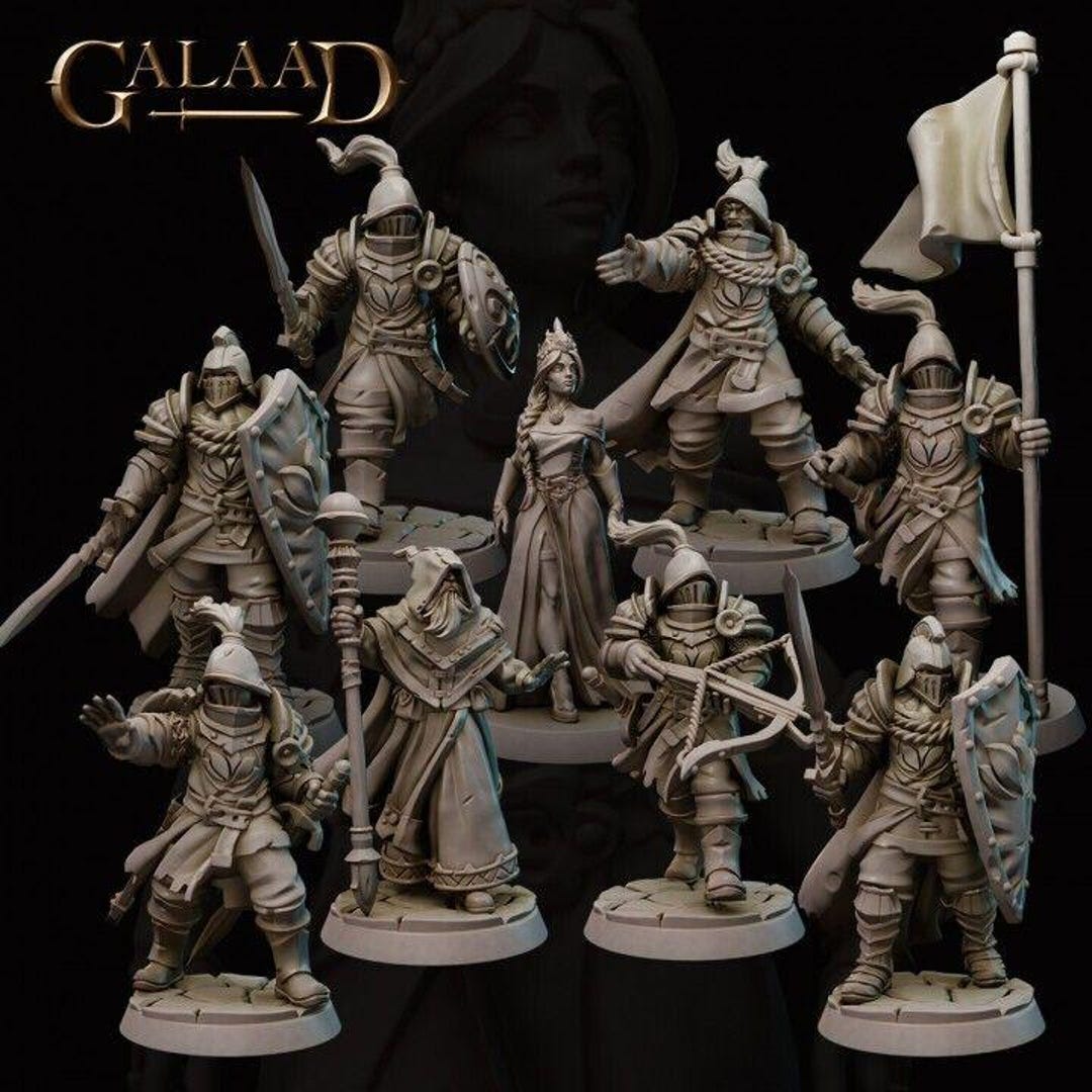 Royal Knights Bundle City Watch Guards Galaad Miniatures - Dungeons and ...