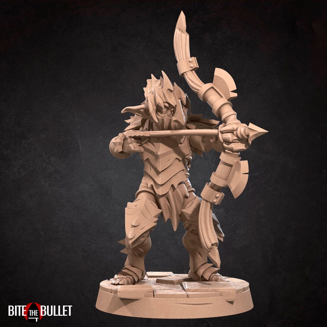 Orc / Goblin Archer B Bite the Bullet Dungeons and Dragons - Etsy