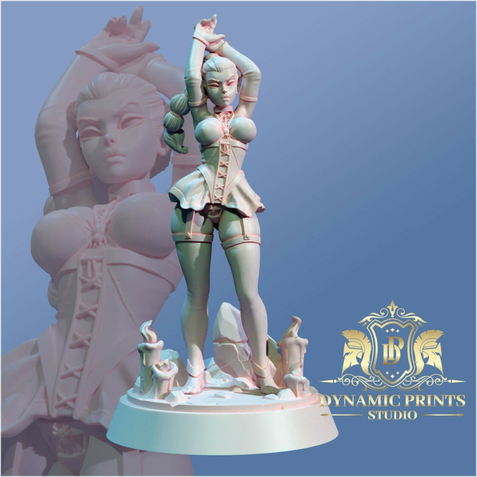 Elara Dark Elf Drow Pinup Clothed Dynamic Prints Exclusive | Etsy