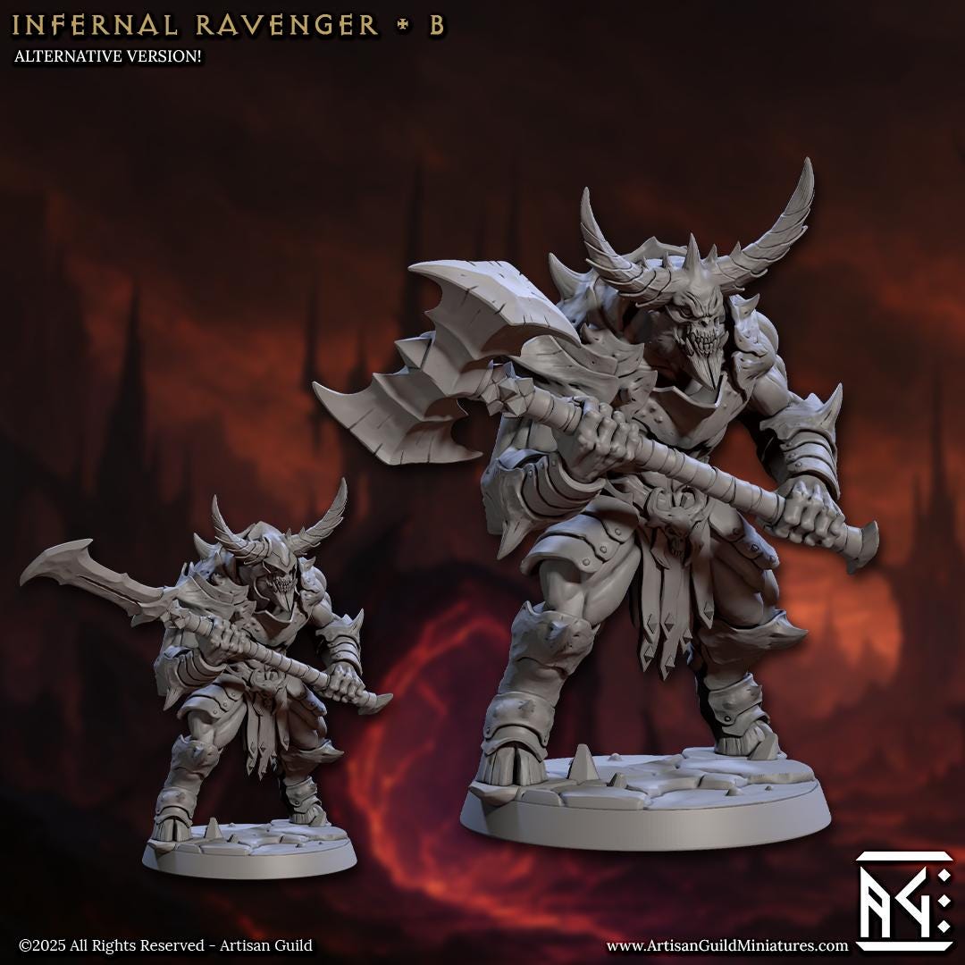 Infernal Warrior - Devil Fighter - Axe - Artisan Guild - Dungeons and ...