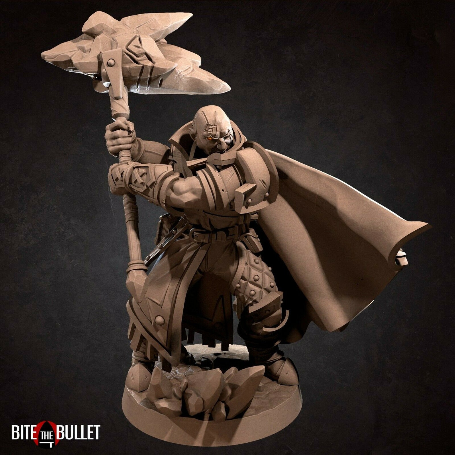 Earth Genasi Goliath Cleric Paladin Bite the Bullet 32mm - Etsy Ireland