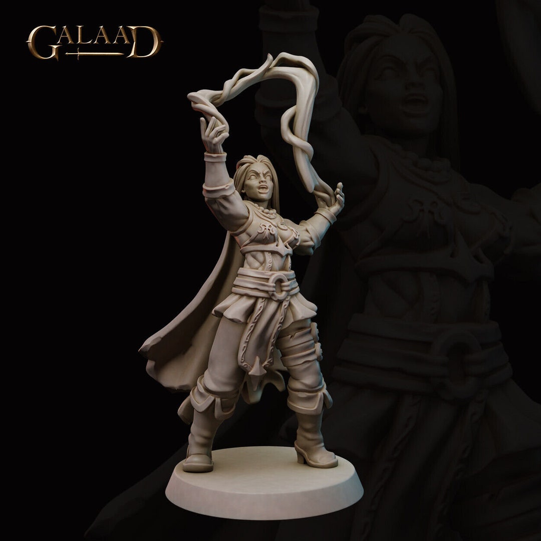 Human Wizard / Warlock - Galaad Miniatures - Dungeons and Dragons - Etsy