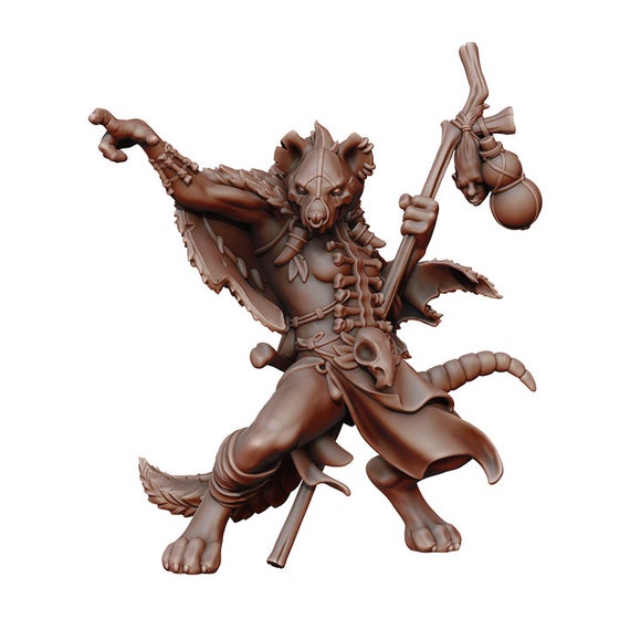 Gnoll Caster Witch Doctor Dungeons and Dragons Fantasy - Etsy