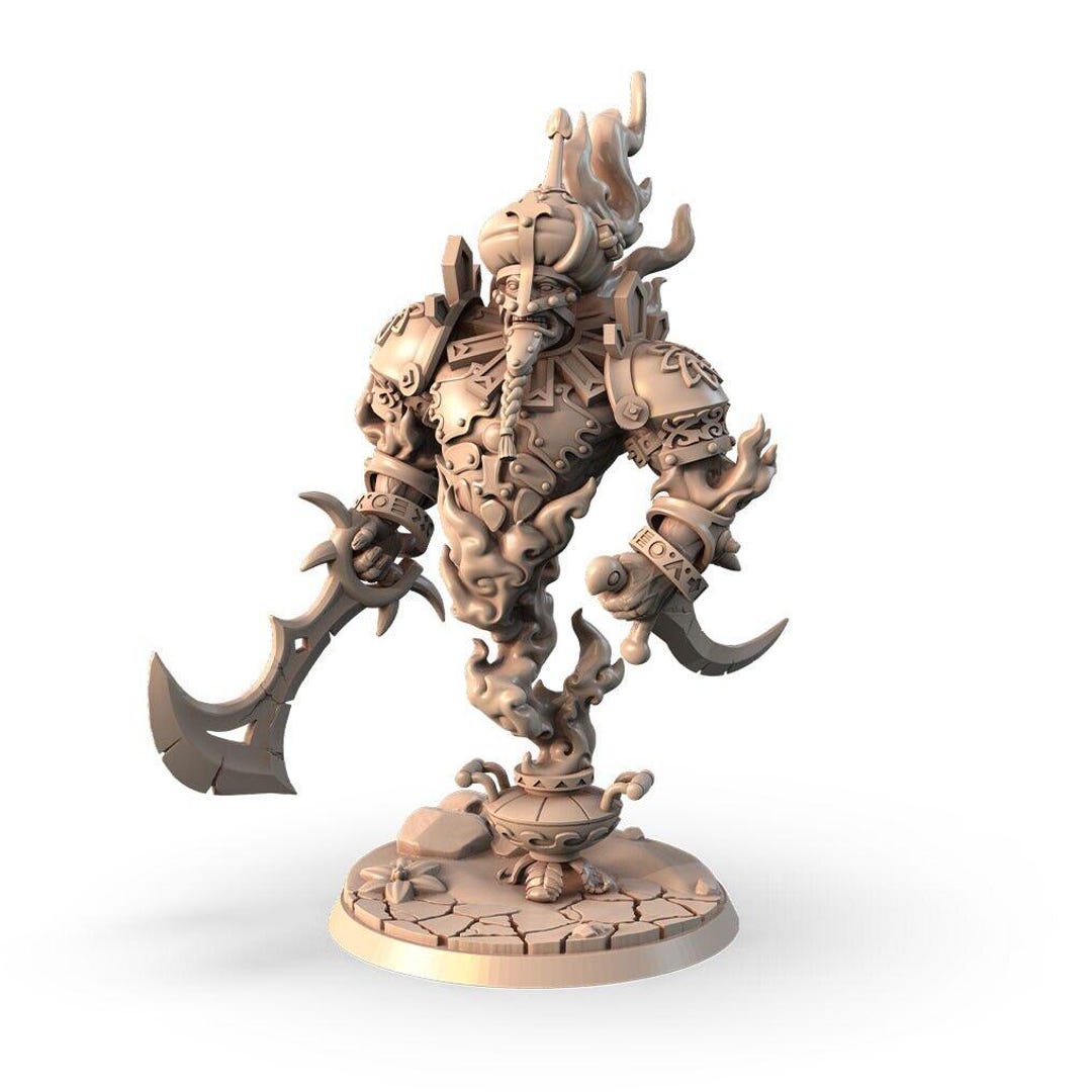 Genie Warrior - Djinn Scimitar - Signum Games - Fantasy Dungeons and ...