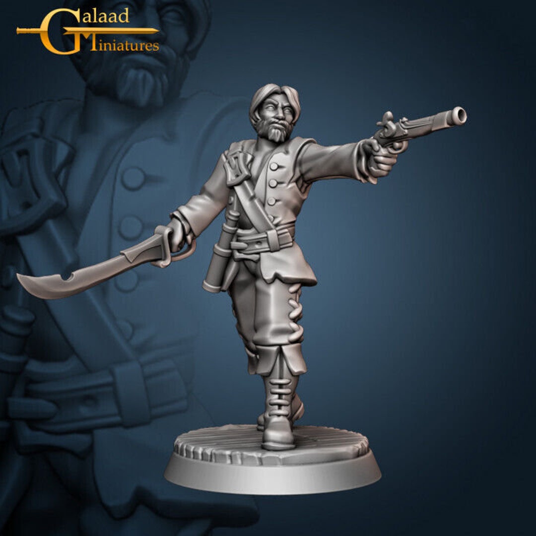 Handsome Gun - Pirate Crew / Swashbuckler - Galaad Miniatures - Fantasy ...